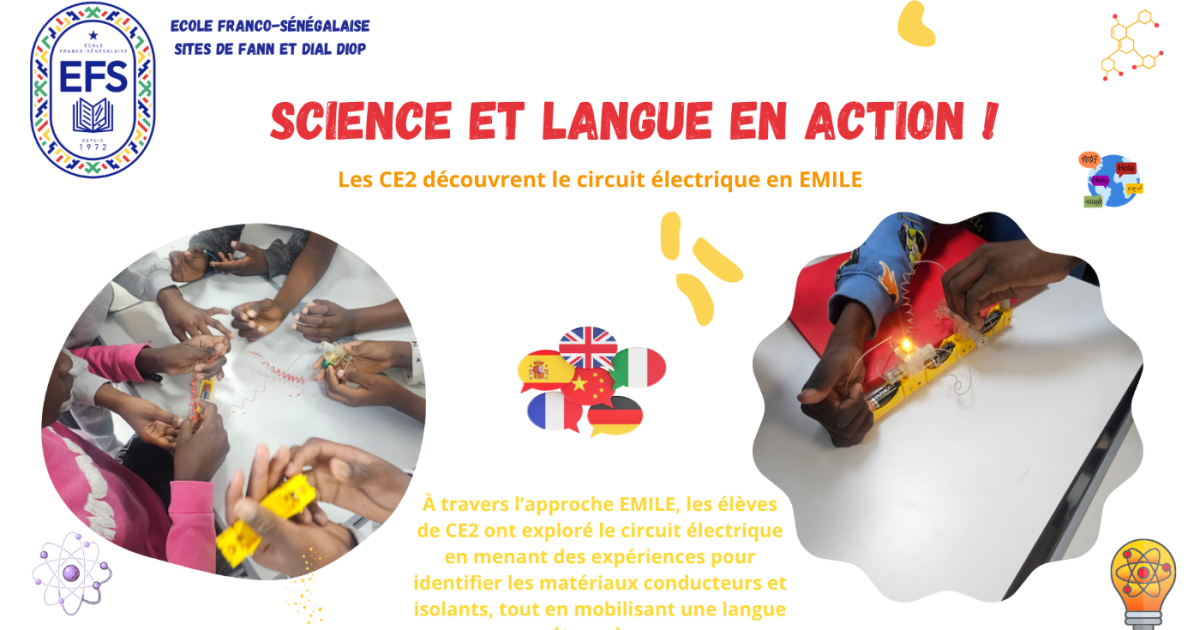 Quand les sciences rencontrent les langues ! - École franco-sénégalaise